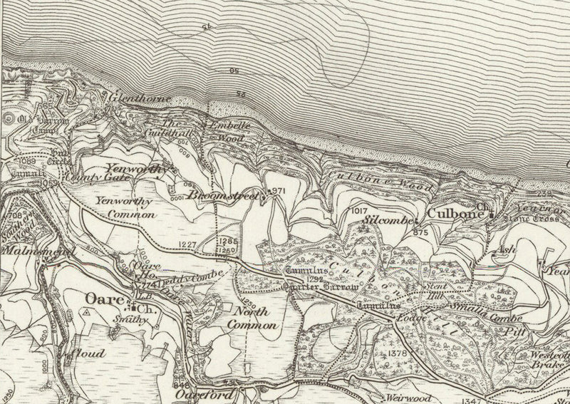1890 Collection - Minehead (Bridgend) Ordnance Survey Map | I Love Maps