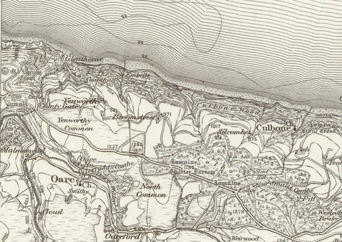 1890 Collection - Minehead (Bridgend) Ordnance Survey Map | I Love Maps