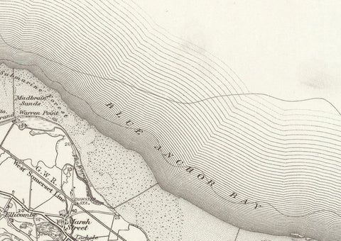 1890 Collection - Minehead (Bridgend) Ordnance Survey Map | I Love Maps