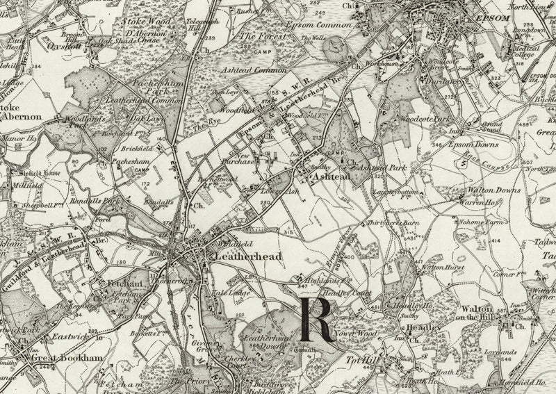 1890 Collection - Reigate (South London) Ordnance Survey Map | I Love Maps