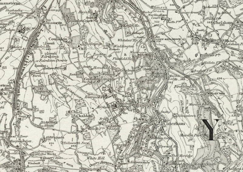 1890 Collection - Reigate (South London) Ordnance Survey Map | I Love Maps