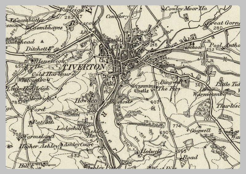 1890 Collection - Tiverton (Dulverton) Ordnance Survey Map– I Love Maps