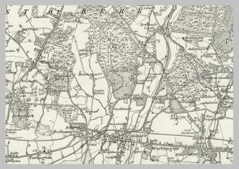 1890 Collection - Fareham (Alresford) Ordnance Survey Map– I Love Maps
