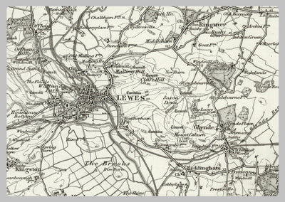 1890 Collection - Lewes (Tunbridge Wells) Ordnance Survey Map– I Love Maps