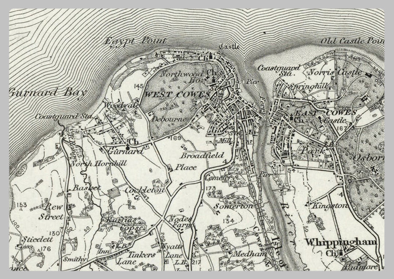 1890 Collection - Lymington (Southhampton) Ordnance Survey Map– I Love Maps