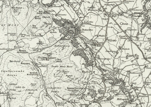 1890 Collection - Tavistock (Holsworthy) Ordnance Survey Map | I Love Maps