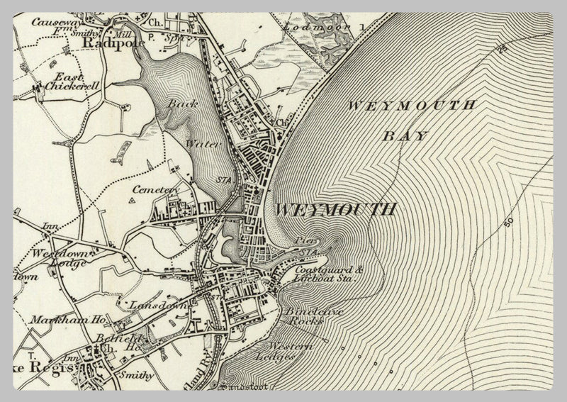 1890 Collection - Weymouth (Dorchester) Ordnance Survey Map– I Love Maps