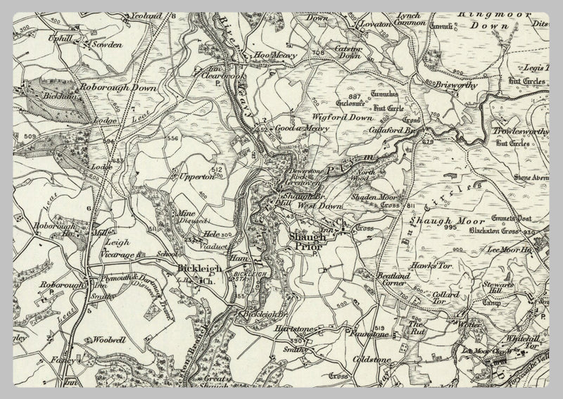 1890 Collection - Ivybridge (Dartmoor Forest) Ordnance Survey Map | I ...