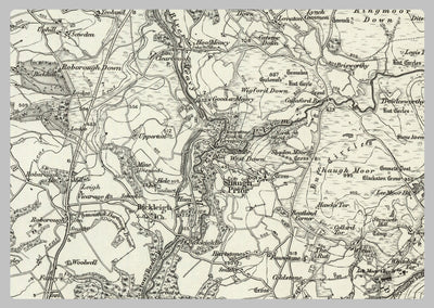 1890 Collection - Ivybridge (Dartmoor Forest) Ordnance Survey Map– I ...