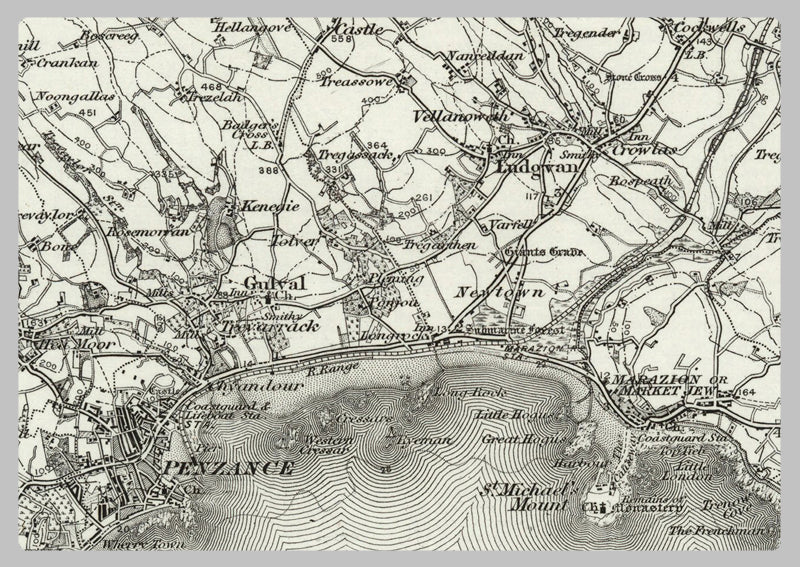 1890 Collection - Penzance Ordnance Survey Map– I Love Maps