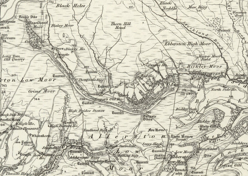 1890 Collection - Scalby (Whitby) Ordnance Survey Map | I Love Maps