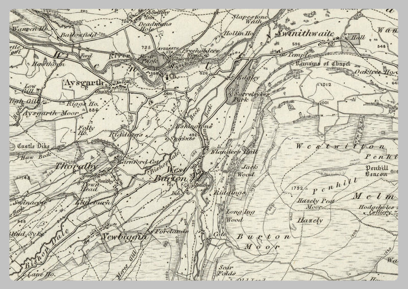 1890 Collection - Masham (Richmond) Ordnance Survey Map | I Love Maps