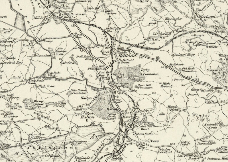 1890 Collection - Settle (Hawes) Ordnance Survey Map | I Love Maps