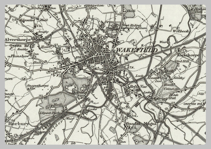 1890 Collection - Wakefield (Leeds) Ordnance Survey Map– I Love Maps