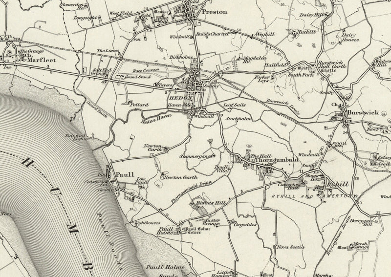 1890 Collection - Patrington (Hornsea) Ordnance Survey Map– I Love Maps