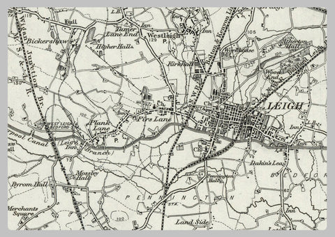 1890 Collection - Wigan (Preston) Ordnance Survey Map | I Love Maps