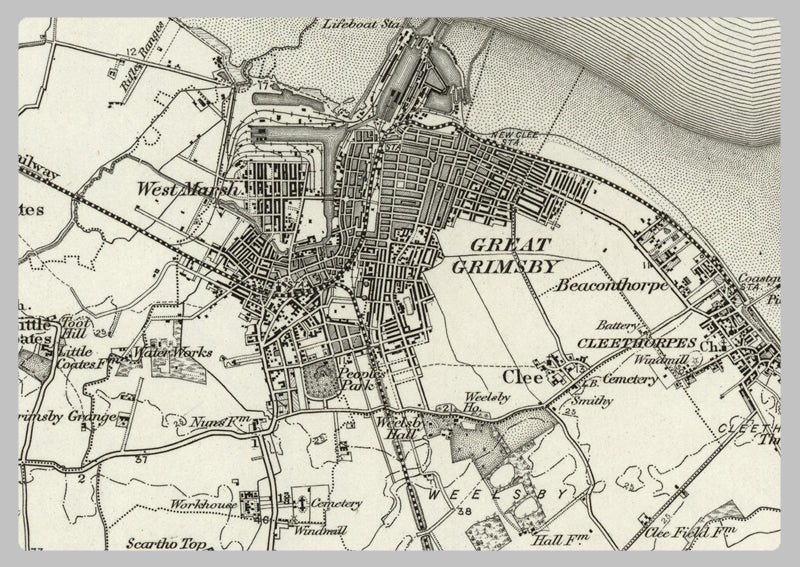 1890 Collection - Great Grimsby (Patrington) Ordnance Survey Map– I ...