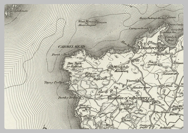 1890 Collection - Holyhead Ordnance Survey Map | I Love Maps