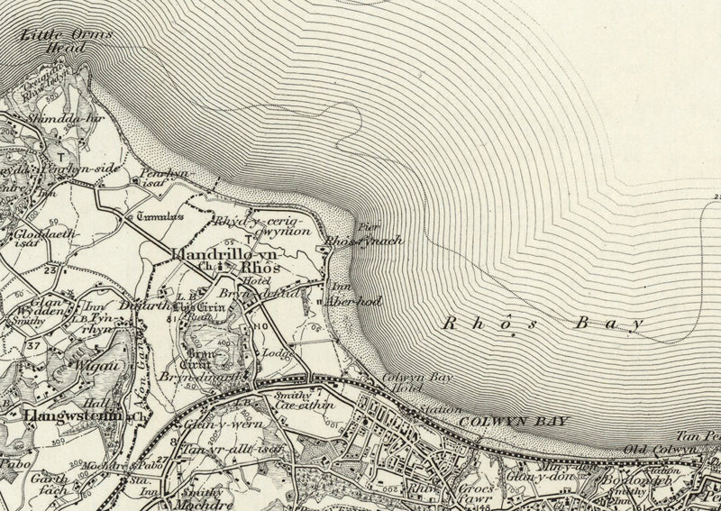 1890 Collection - Rhyl Ordnance Survey Map | I Love Maps