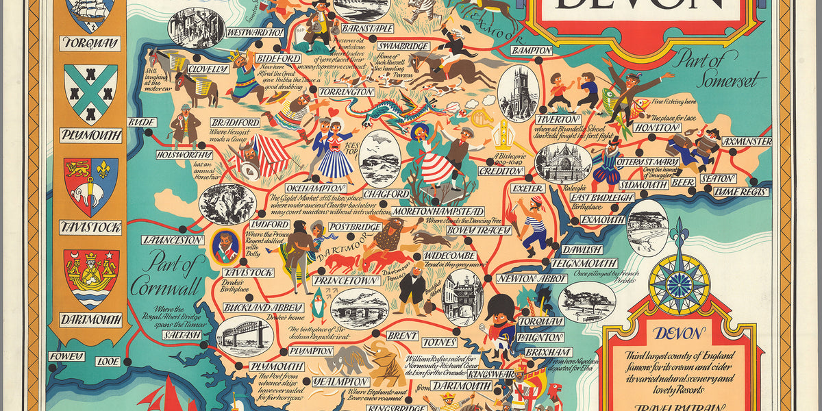 1950 British Rail map of Devon– I Love Maps