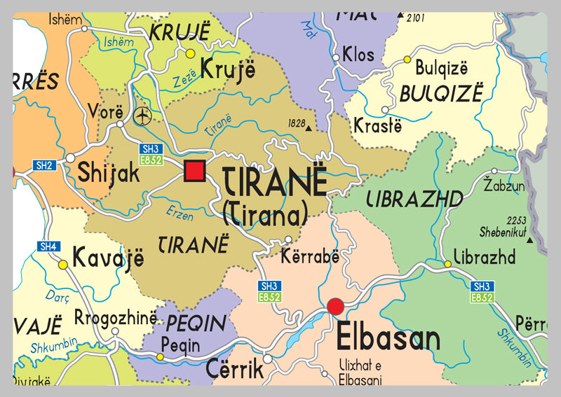 Albania Political Map– I Love Maps