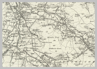 1890 Collection - Alston (Hexham) Ordnance Survey Map– I Love Maps