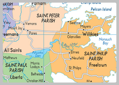 Antigua Political Map– I Love Maps