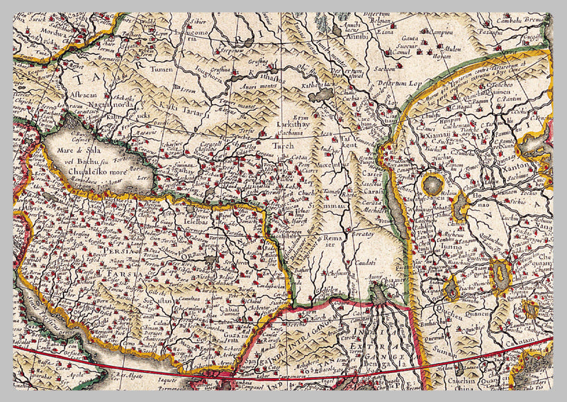 1632 - Map of Asia by Jan Jansson– I Love Maps