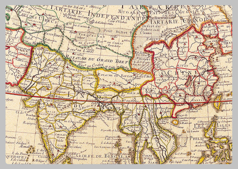 1731 - Map of Asia by Guillaume Danet– I Love Maps