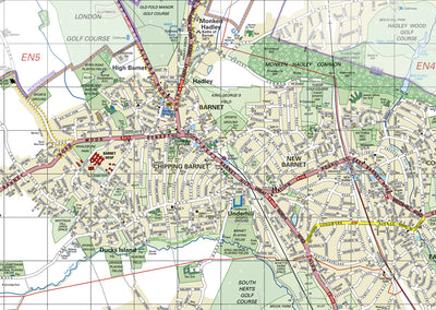 Barnet London Borough Map– I Love Maps