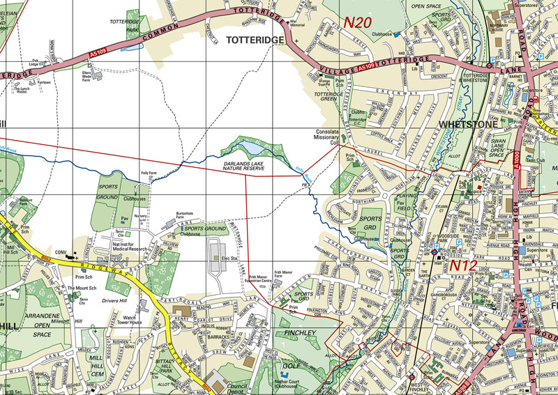 Barnet London Borough Map | I Love Maps