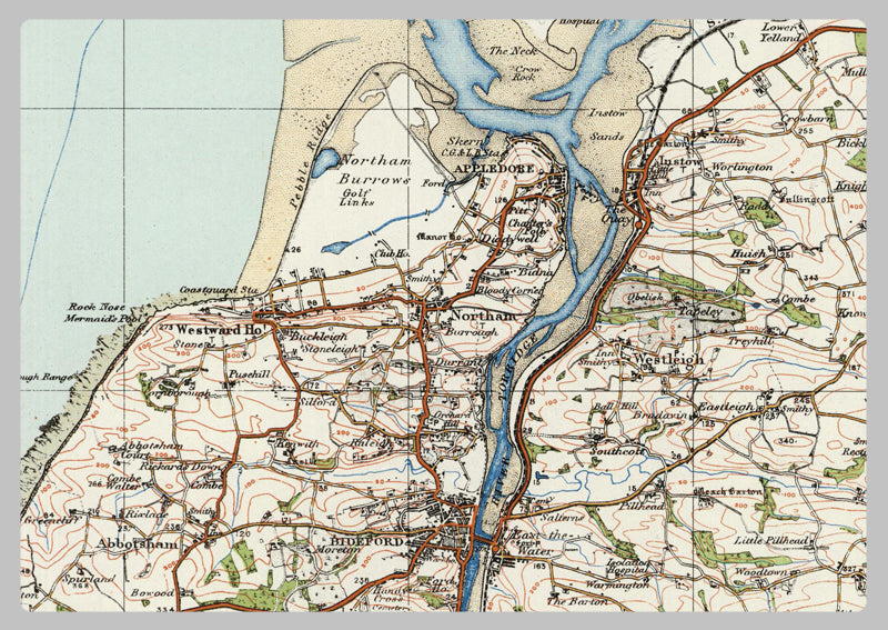 1920 Collection - Barnstaple & Exmoor Ordnance Survey Map | I Love Maps