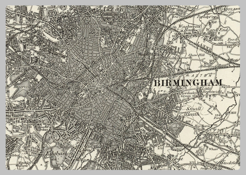 1890 Collection - Birmingham (Lichfield) Ordnance Survey Map– I Love Maps