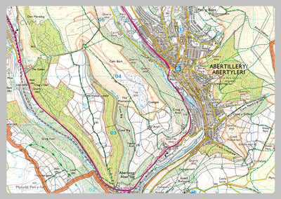 Blaenau Gwent County Map– I Love Maps