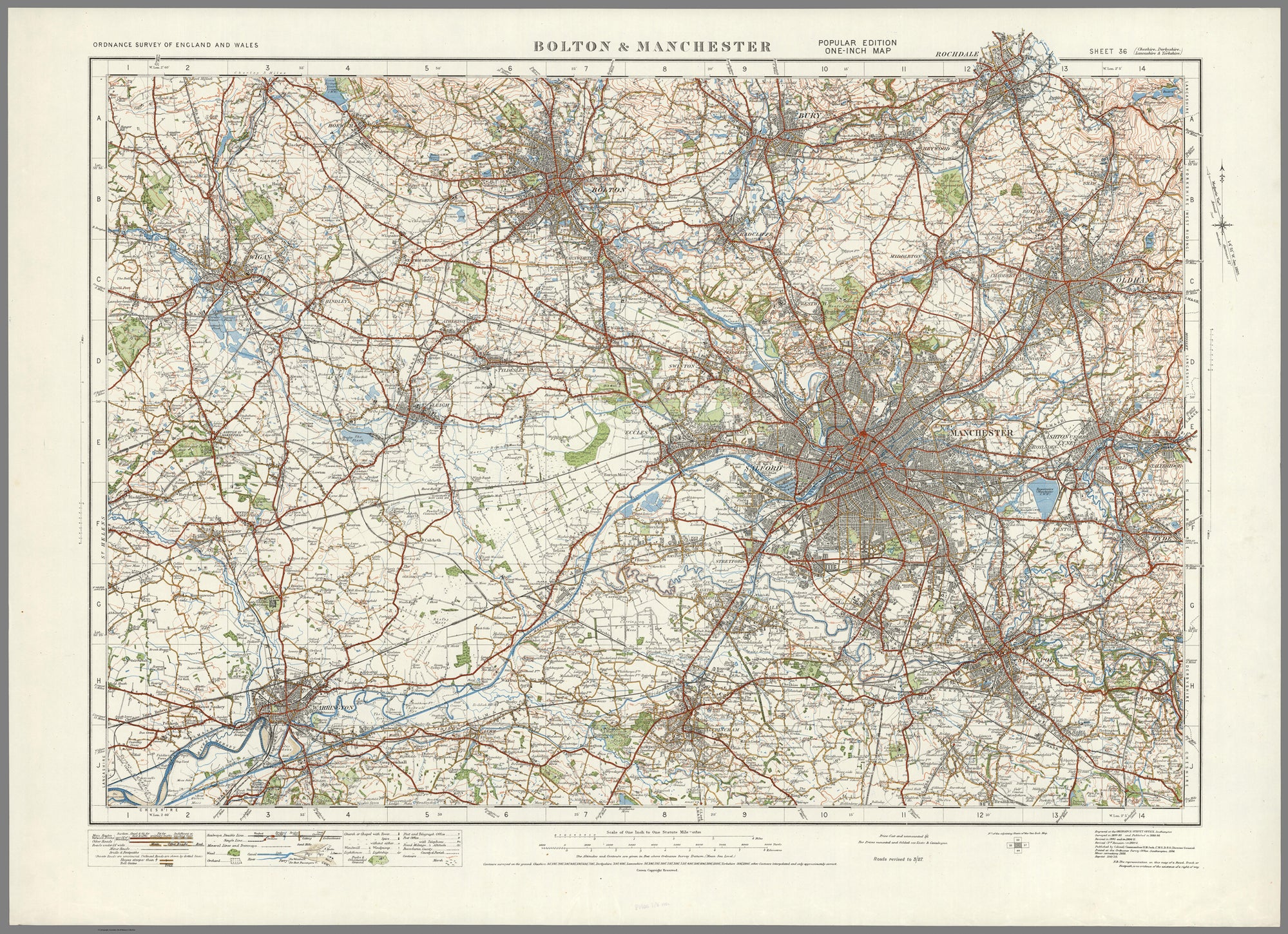 1920 Collection - Bolton & Manchester Ordnance Survey Map– I Love Maps