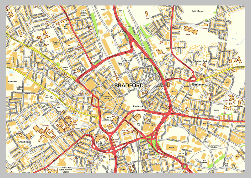 Bradford Street Map– I Love Maps