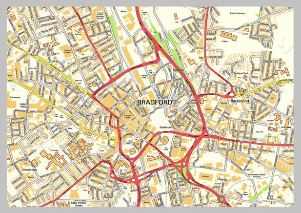 Bradford Street Map– I Love Maps