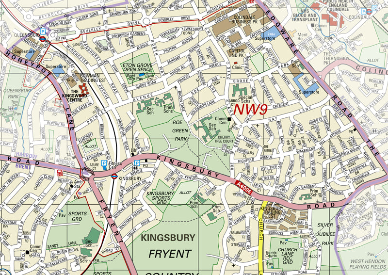 Brent London Borough Map | I Love Maps
