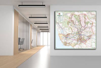 Bridgend County Map– I Love Maps