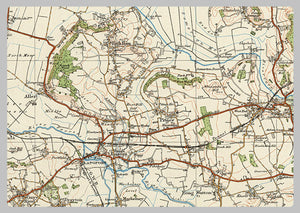 1920 Collection - Bridgwater & Quantock Hills Ordnance Survey Map– I ...