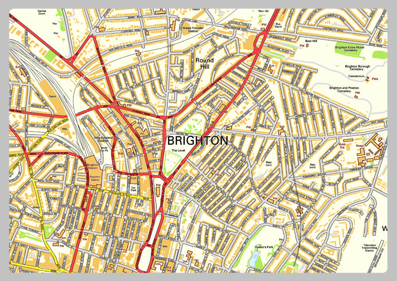 Brighton Street Map– I Love Maps