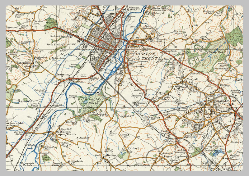 1920 Collection - Burton & Walsall Ordnance Survey Map– I Love Maps