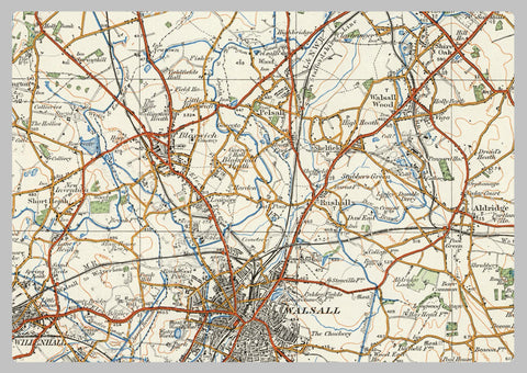 1920 Collection - Burton & Walsall Ordnance Survey Map | I Love Maps