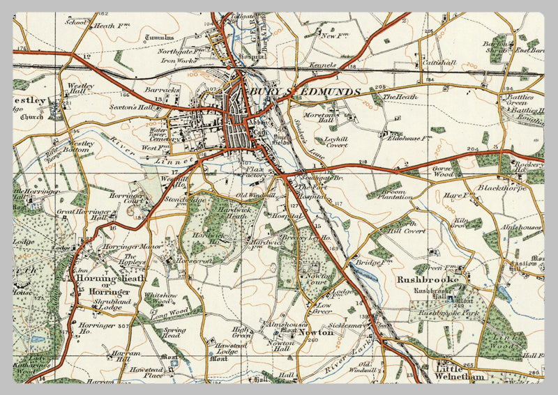 1920 Collection - Bury St Edmunds & Sudbury Ordnance Survey Map– I Love ...