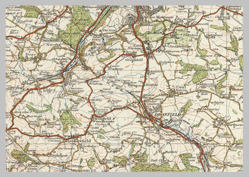 1920 Collection - Buxton & Matlock Ordnance Survey Map | I Love Maps