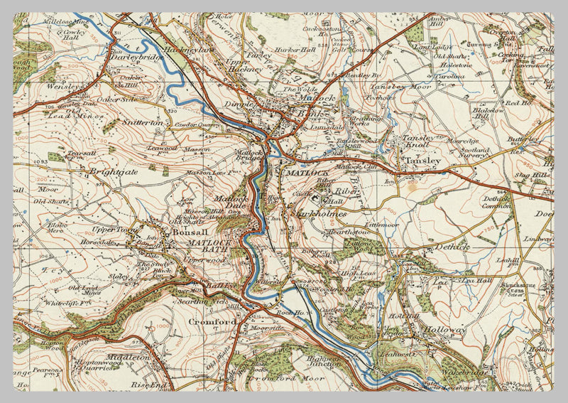 1920 Collection - Buxton & Matlock Ordnance Survey Map | I Love Maps