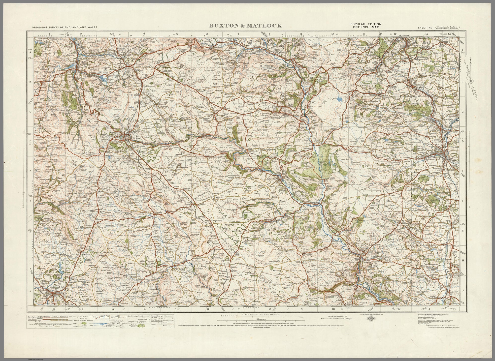 1920 Collection - Buxton & Matlock Ordnance Survey Map– I Love Maps