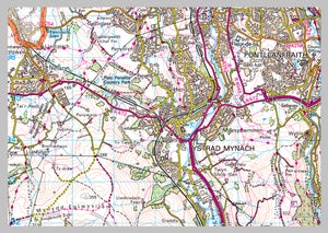 Caerphilly County Map– I Love Maps