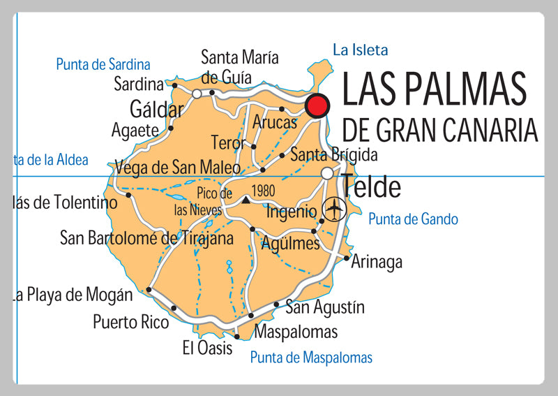 Canary Islands Political Map– I Love Maps