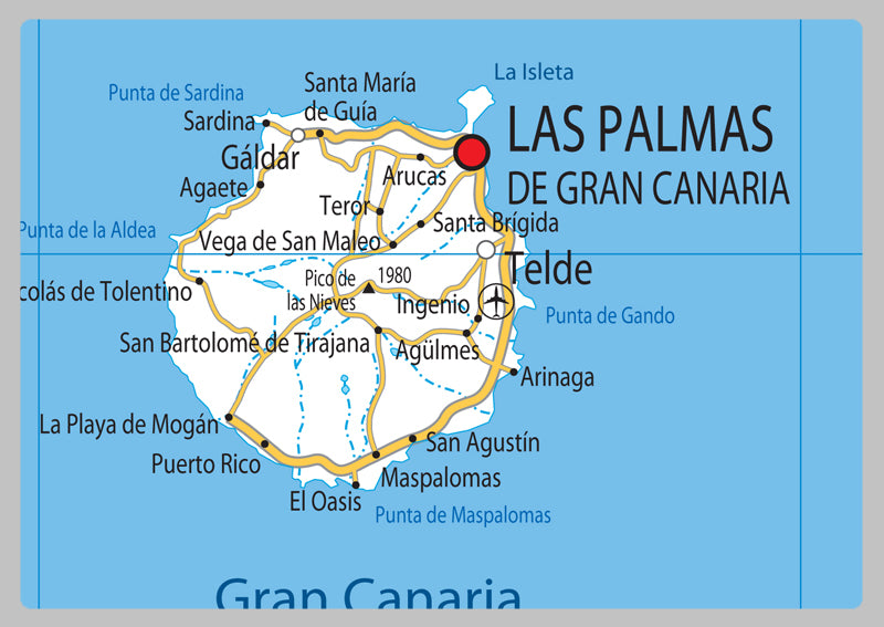 canary islands location maps